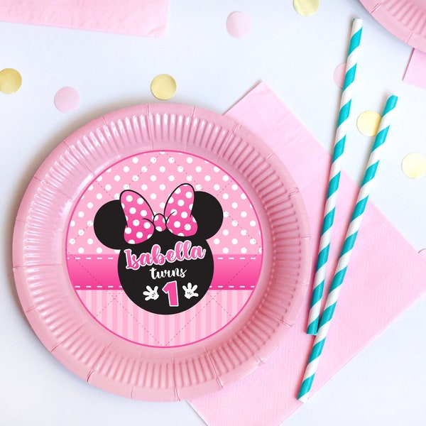Minnie Mouse Plate Insert - Etsy