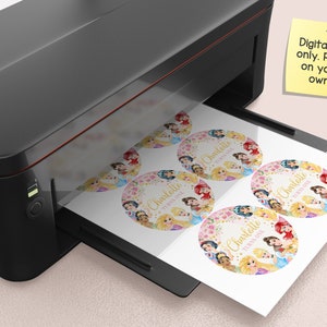 Princess Lollipop Label, Princess Circle Label, Princess Lollipop Label ...