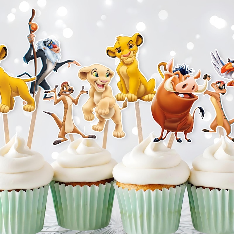 Lion King Digital Cupcake Topper - Etsy