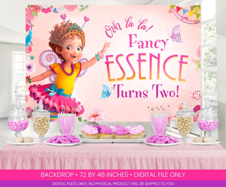 Fancy Nancy Backdrop Fancy Nancy Banner Fancy Nancy DIGITAL - Etsy