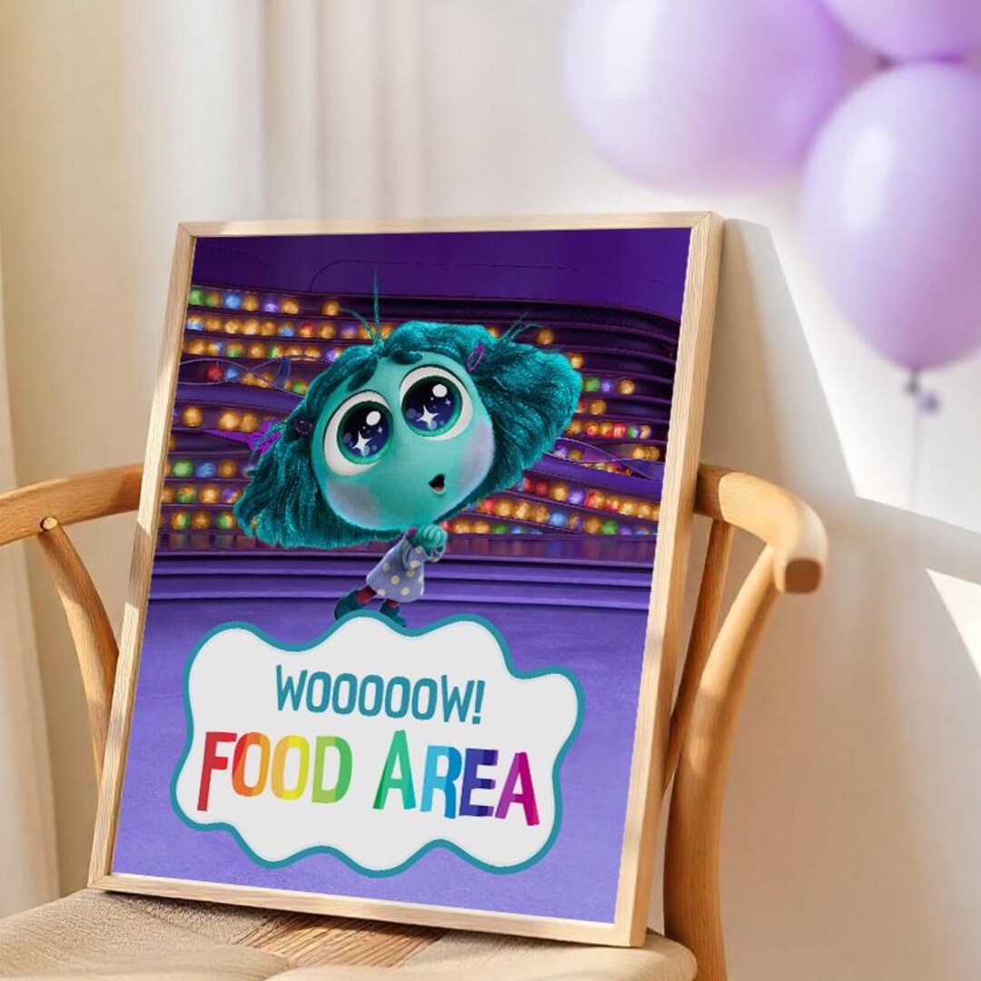 Inside Out Party Sign, Inside Out Party Signage, Inside Out Birthday ...