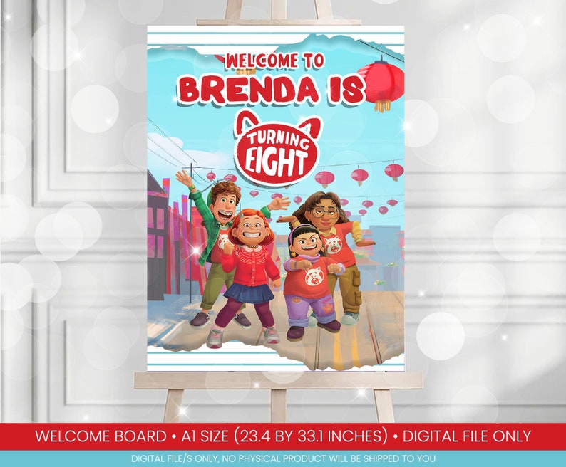 Turning Red Welcome Sign Turning Red Welcome Board Turning - Etsy