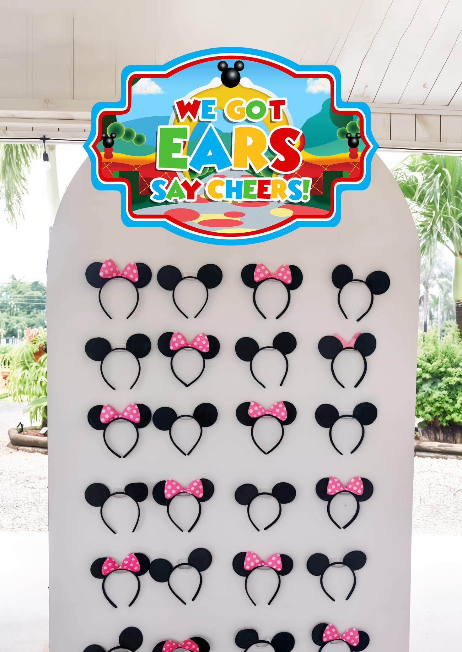 Mouse Clubhouse We Got Ears Say Cheers Signage, Mouse Clubhouse Signage ...