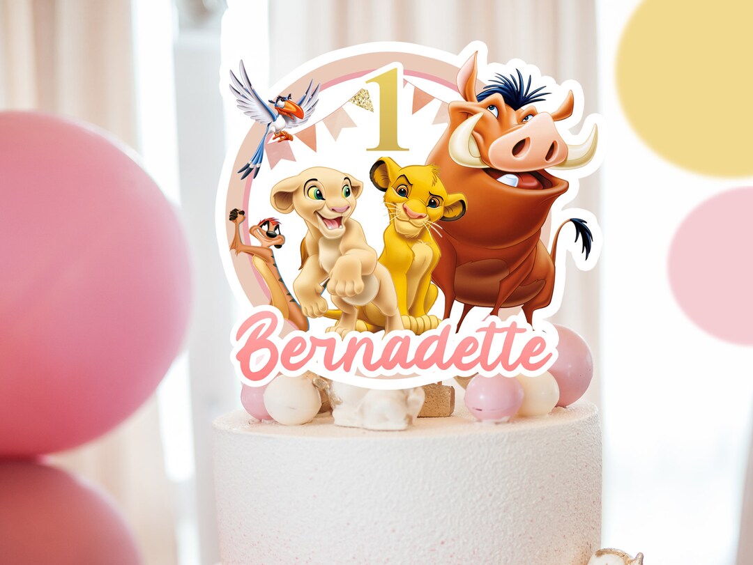 Lion King Nala Cake Topper, Lion King Nala Birthday Cake Topper, Lion ...