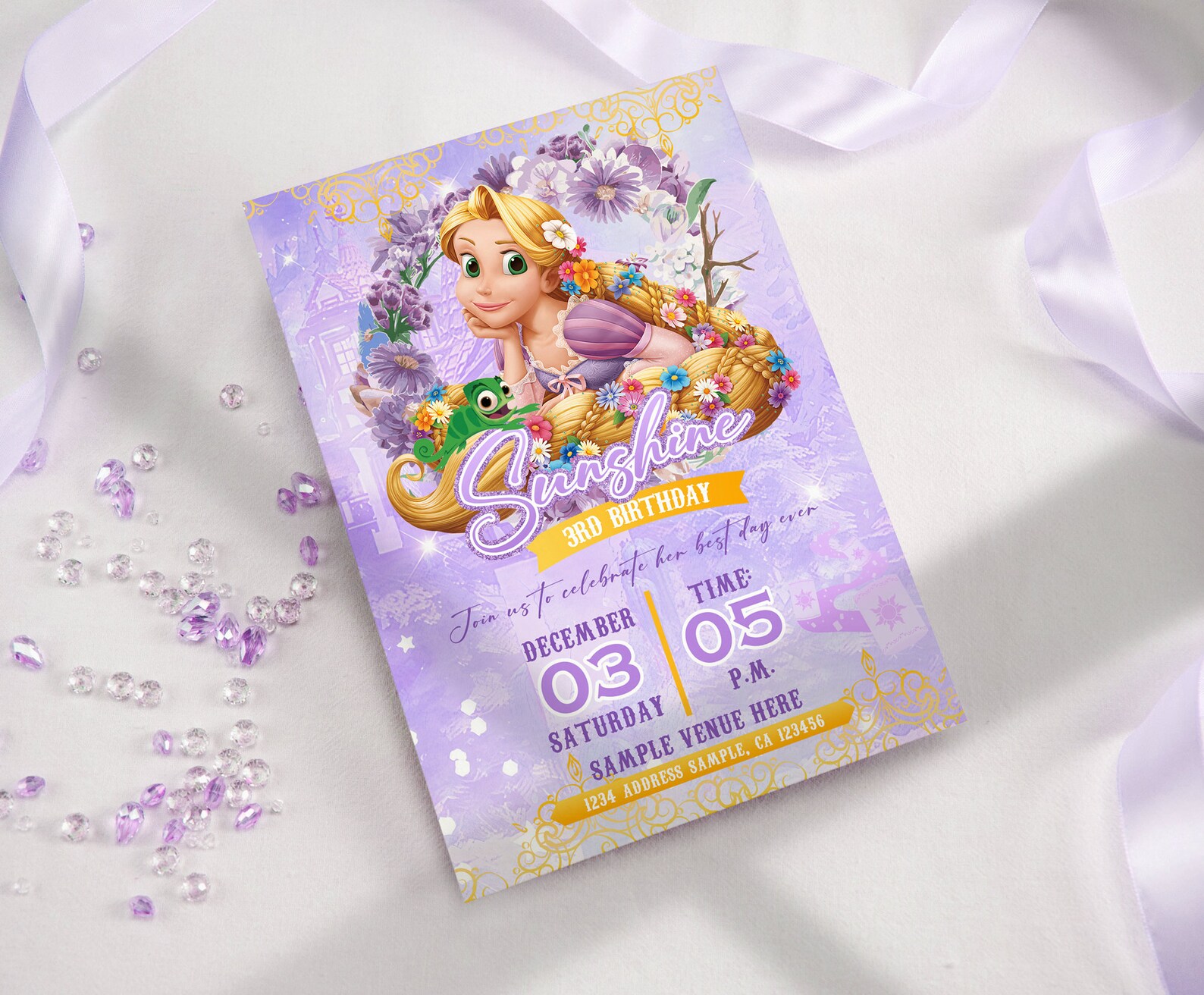 Tangled Rapunzel Invitation Tangled Rapunzel Digital - Etsy