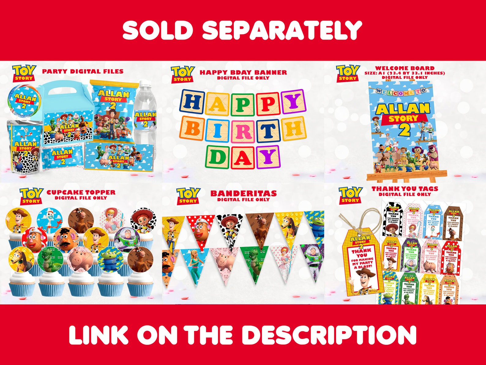 Toy Story Backdrop Toy Story Banner Toy Story DIGITAL FILE - Etsy