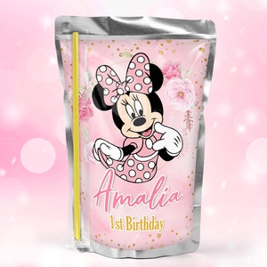 Minnie Mouse Pink Capri Sun Label, Minnie Mouse Pink Kool Aid, Minnie ...