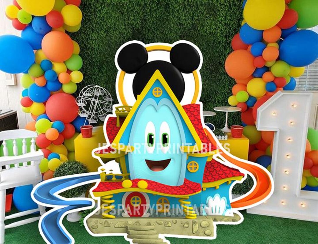 Mickey Funhouse Cutout, Mickey Birthday Party Decor, Digital File Only ...