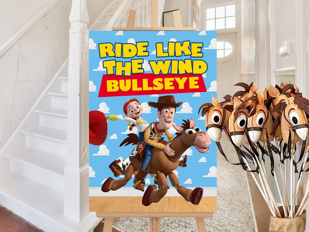 Toy Story Ride Like the Wind Bullseye Signage, Toy Story Bullseyes ...