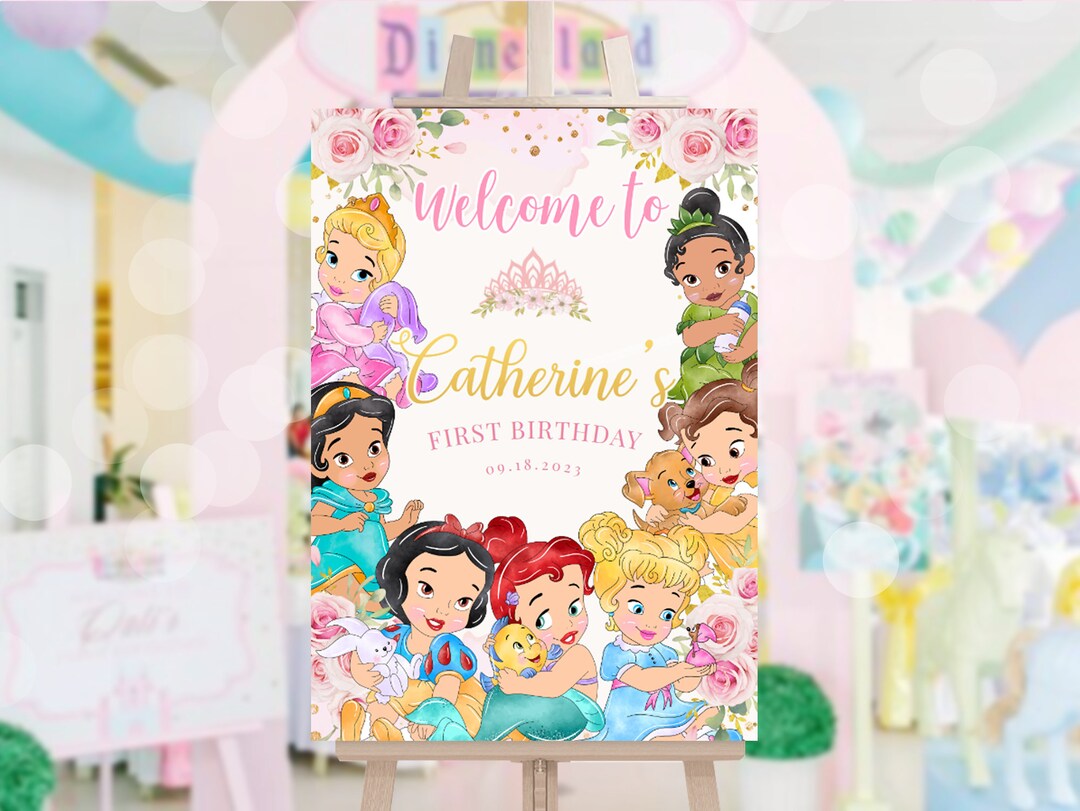 Baby Princess Welcome Sign, Baby Princess Welcome Board, Baby Princess ...