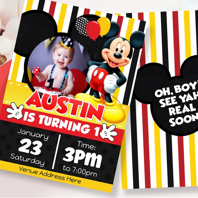 Mickey Mouse Paper Decor - Etsy