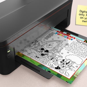 Mouse Fun House Activity Placemat, Mouse Funhouse Placemat, Mouse Fun ...