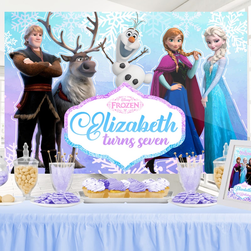 Frozen Backdrops for Birthday - Etsy
