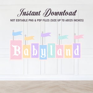 Babyland Backdrop, Babyland Clipart, Babyland Cut Out, Minnie Baby ...