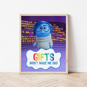 Inside Out Party Sign, Inside Out Party Signage, Inside Out Birthday ...