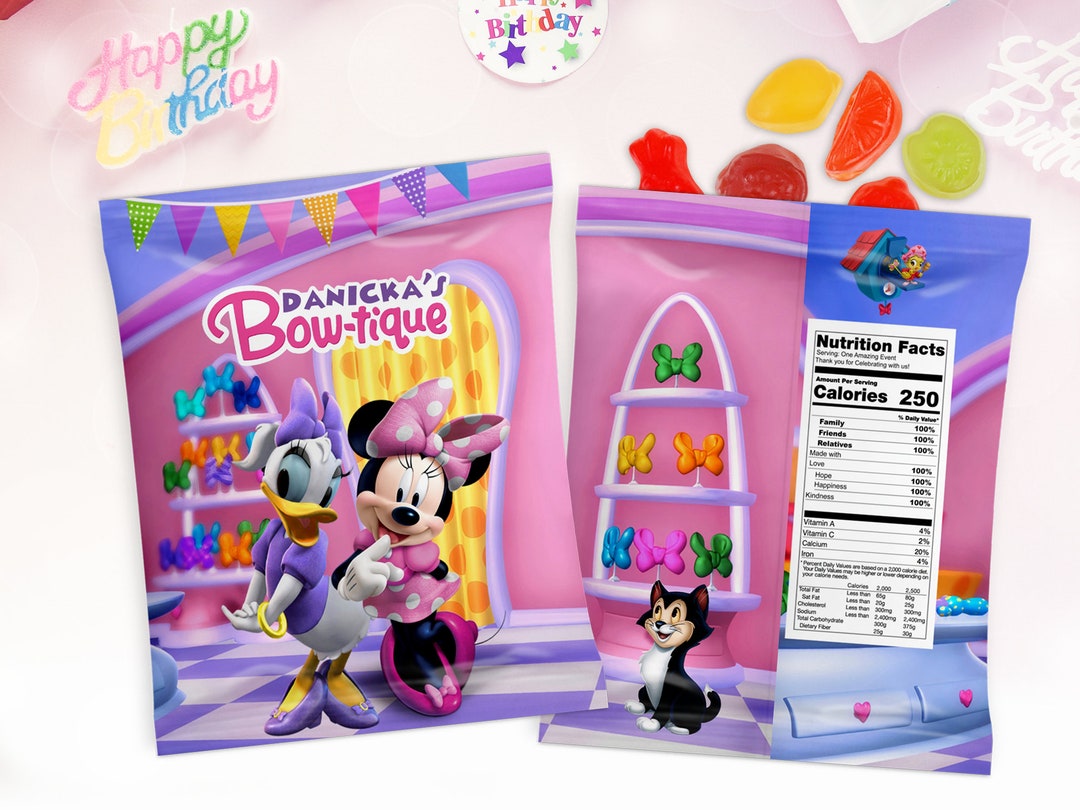 Minnie Bowtique Welch Fruit Snack Label, Minnie Bowtique Welch Fruit ...