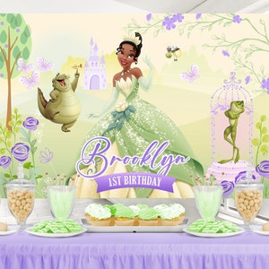 Princess Tiana Backdrop Princess Tiana Banner Princess Tiana - Etsy