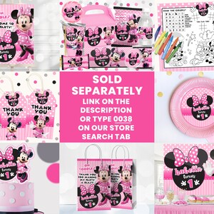 Minnie Mouse Invitation, Minnie Mouse Digital Invitation, Minnie Mouse ...