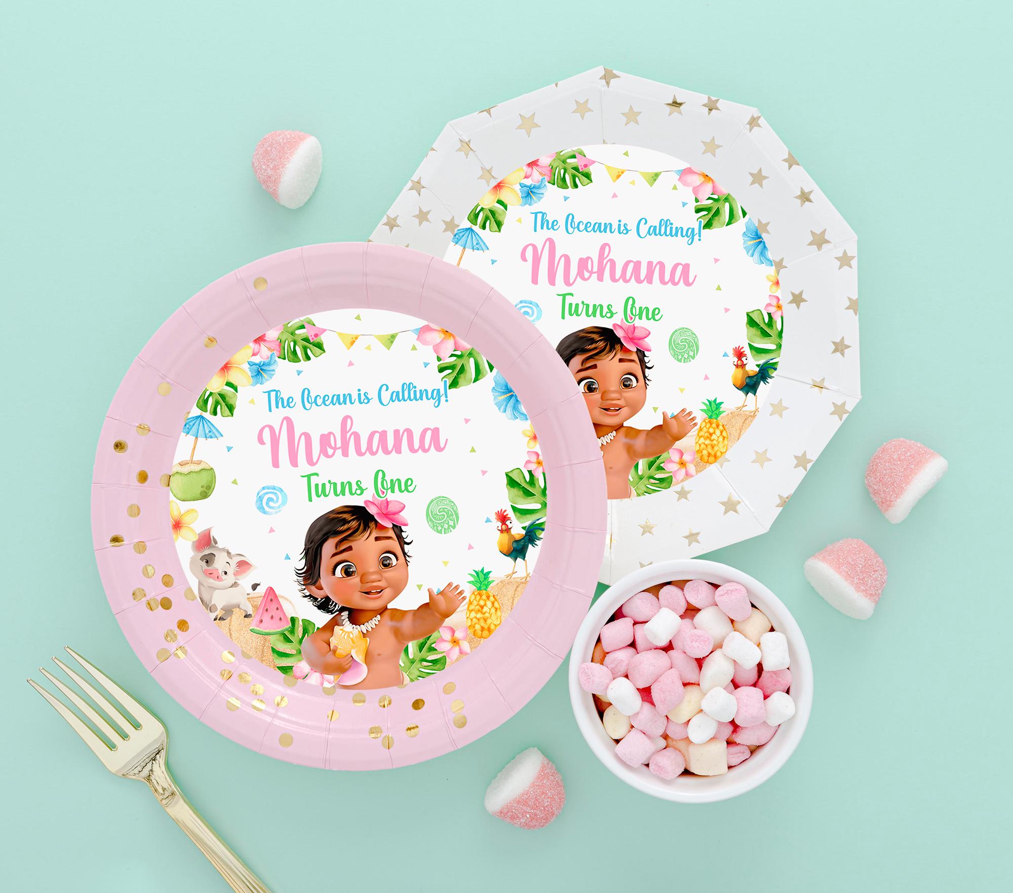 Moana Circle Label, Kids Charger Plate Insert, Kids Plate Insert, Kids ...