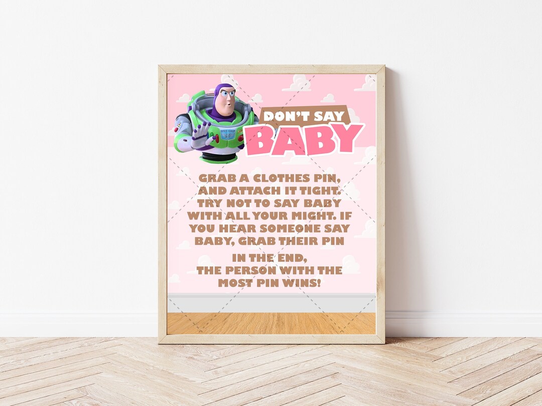 It's a Girl Story Don't Say Baby Party Sign, It's a Girl Story, Toy ...