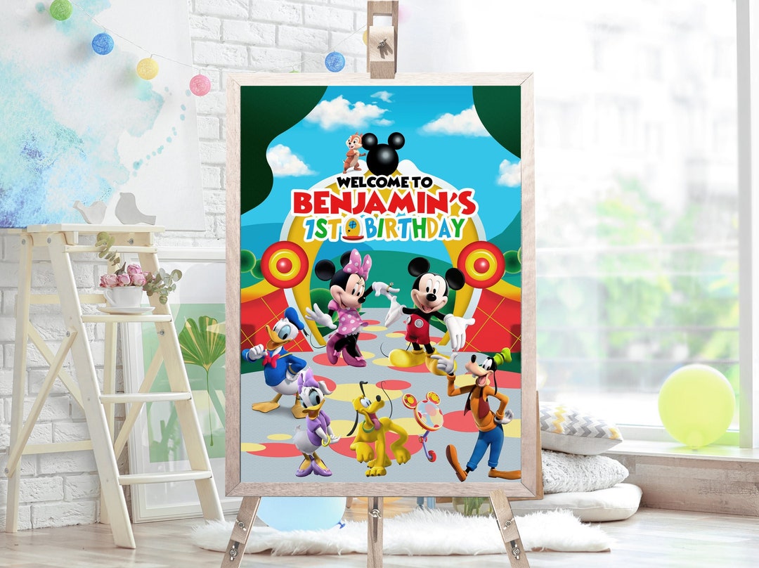 Mouse Clubhouse Welcome Banner Mouse Clubhouse Welcome Board - Etsy
