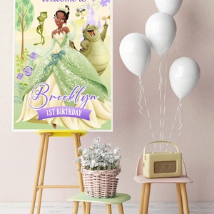 Princess Tiana Welcome Sign, Princess Tiana Welcome Board, Princess ...