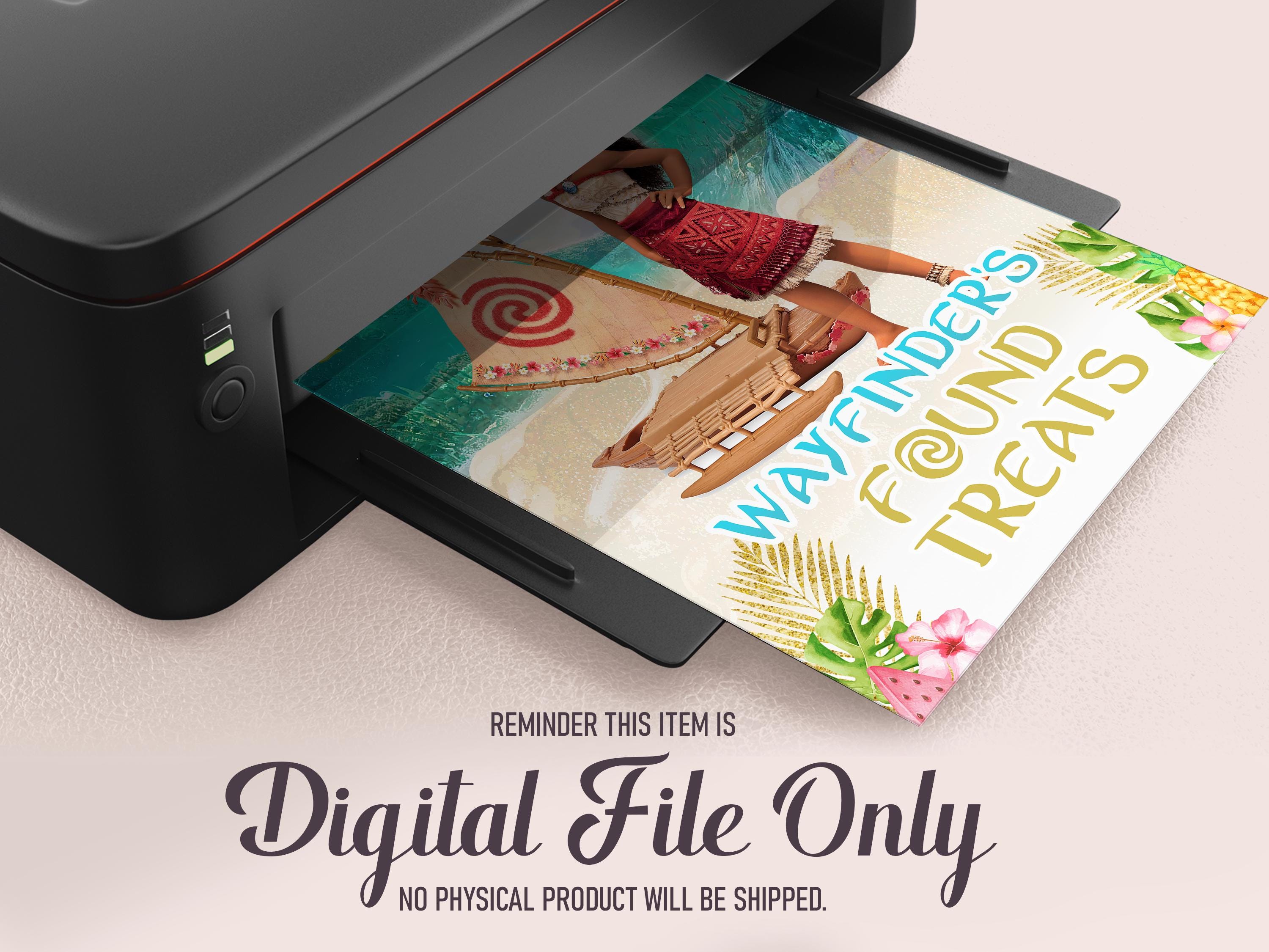 Moana 2 Treat Station Signage, Moana 2 Party Signage, Moana 2 Birthday ...