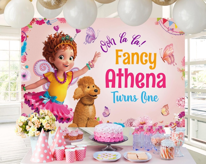Fancy Nancy Inspired Birthday Banner! Handpainted on Thick Kraft Paper ...