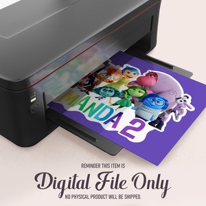 Inside Out Cake Topper, Inside Out Centerpiece, Inside Out Printable ...