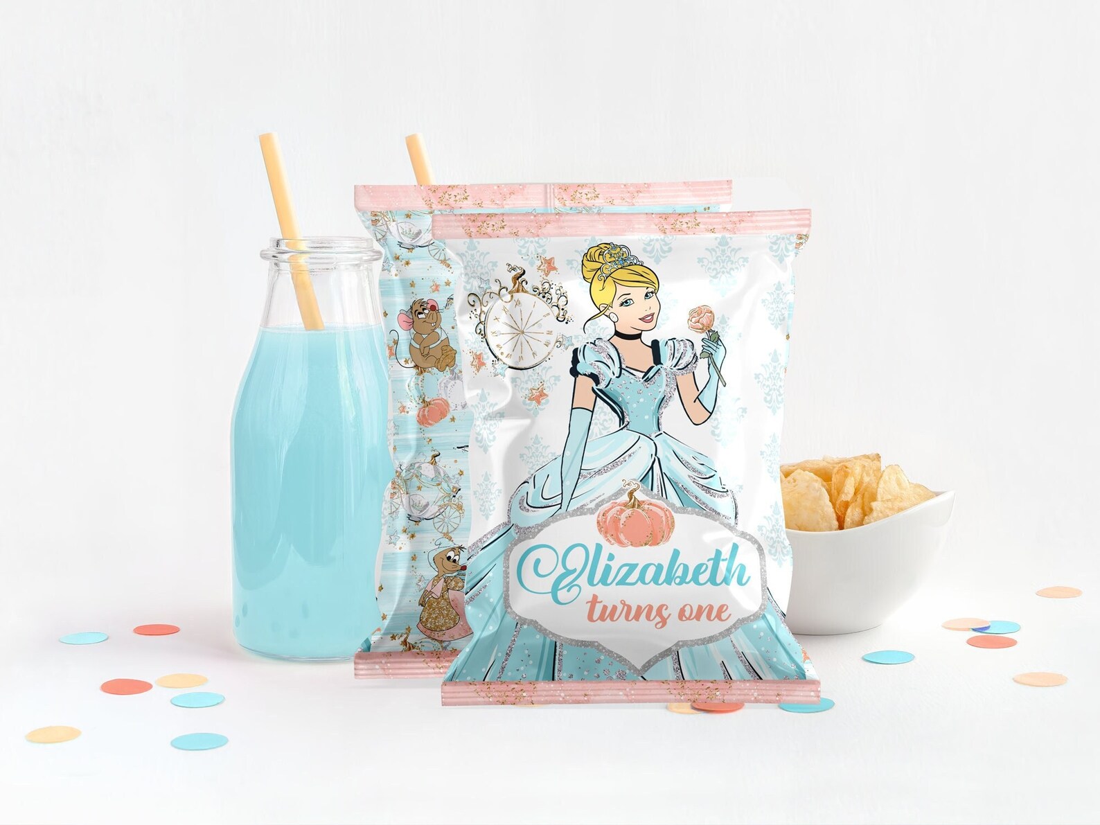 Cinderella Chip Bag Label, Cinderella Chip Bag, Cinderella Chip ...