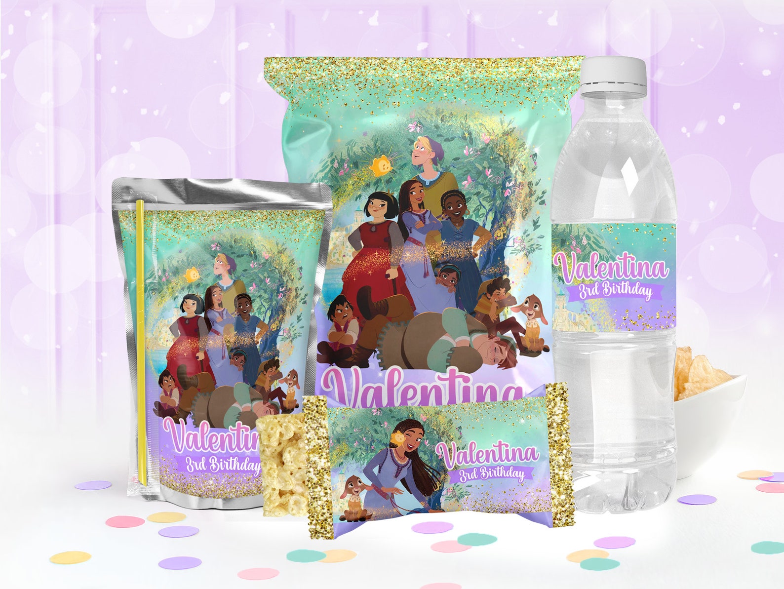 Wish Party Favors Template, Wish Treats Template, Wish Chip Bag Label ...