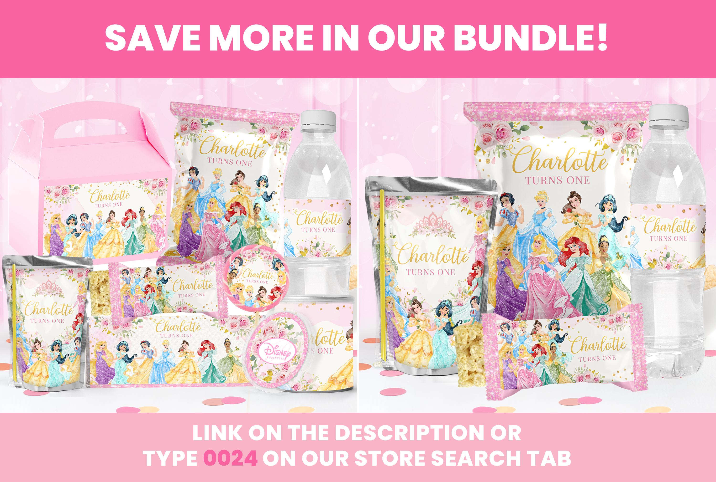 Princess Rice Treats Template, Princess Pink Rice Treats Label ...