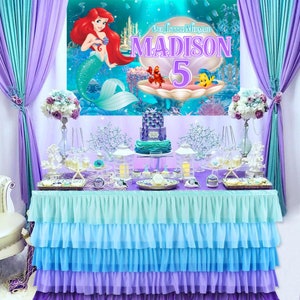 Little Mermaid Ariel Backdrop, Little Mermaid Ariel Banner, Little ...