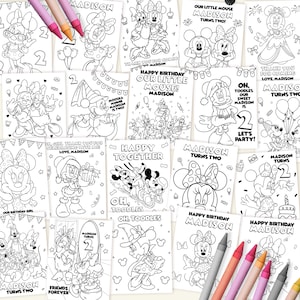 Coloring Goodie Bags Minnie Mouse - Etsy