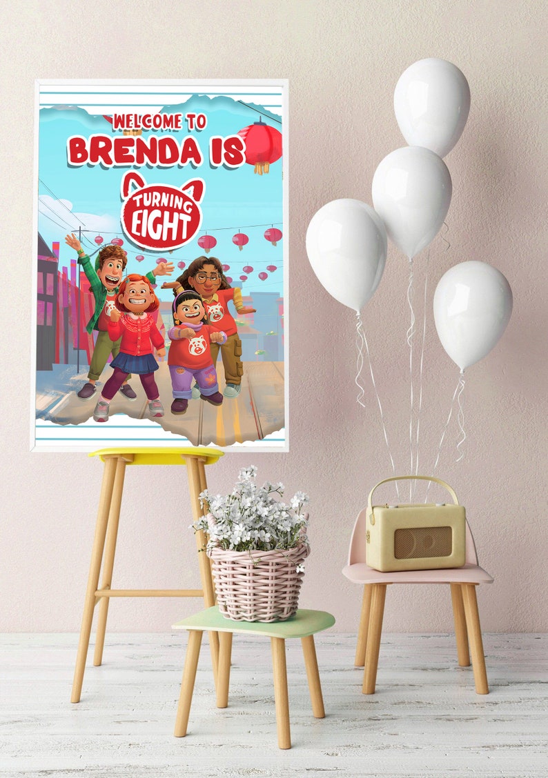 Turning Red Welcome Sign Turning Red Welcome Board Turning - Etsy