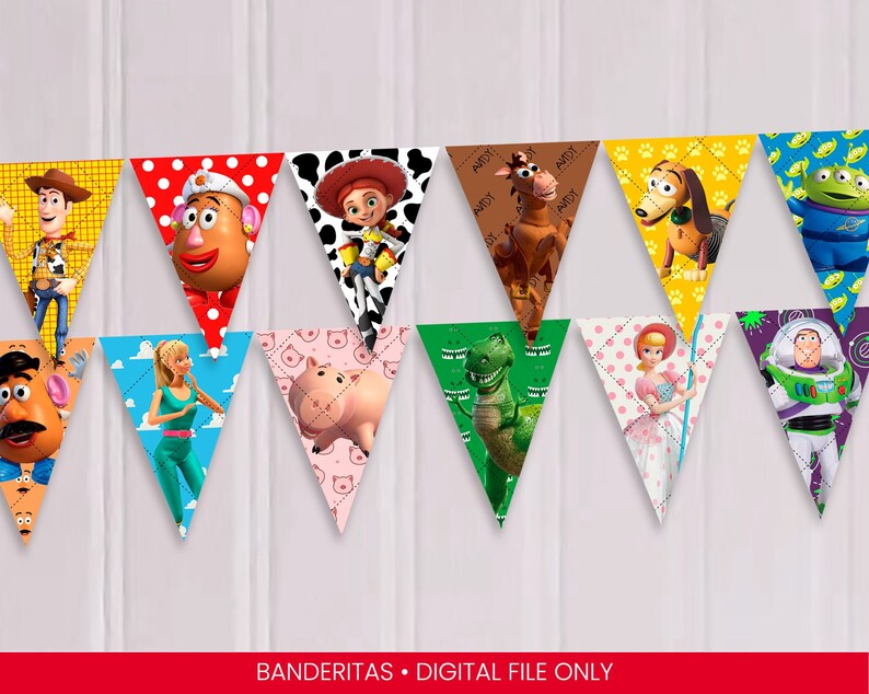 Toy Story Banderitas Toy Story Buntings Toy Story Printable - Etsy