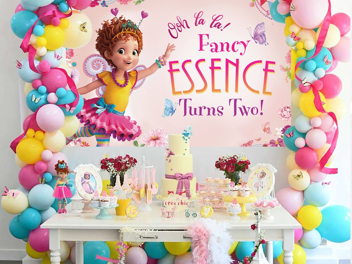 Fancy Nancy Backdrop Fancy Nancy Banner Fancy Nancy DIGITAL - Etsy