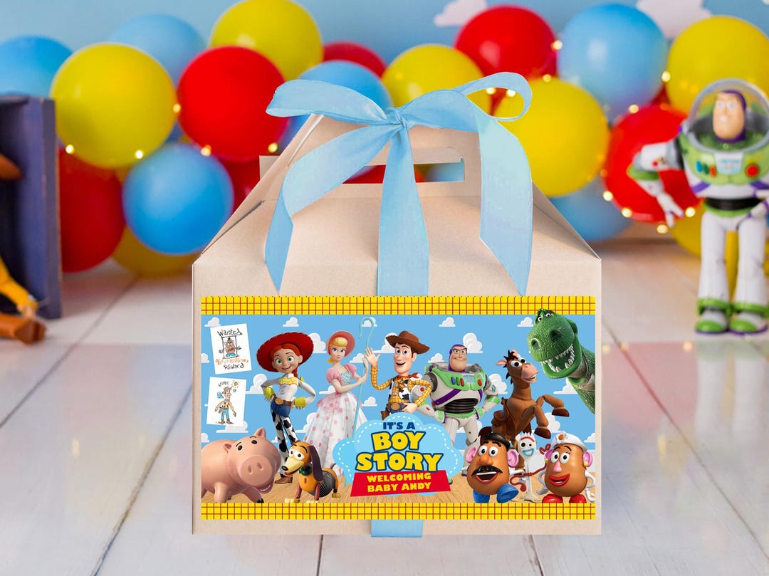 Its a Boy Story Gable Box, Toy Story Gable Box Label, Toy Story Treat ...