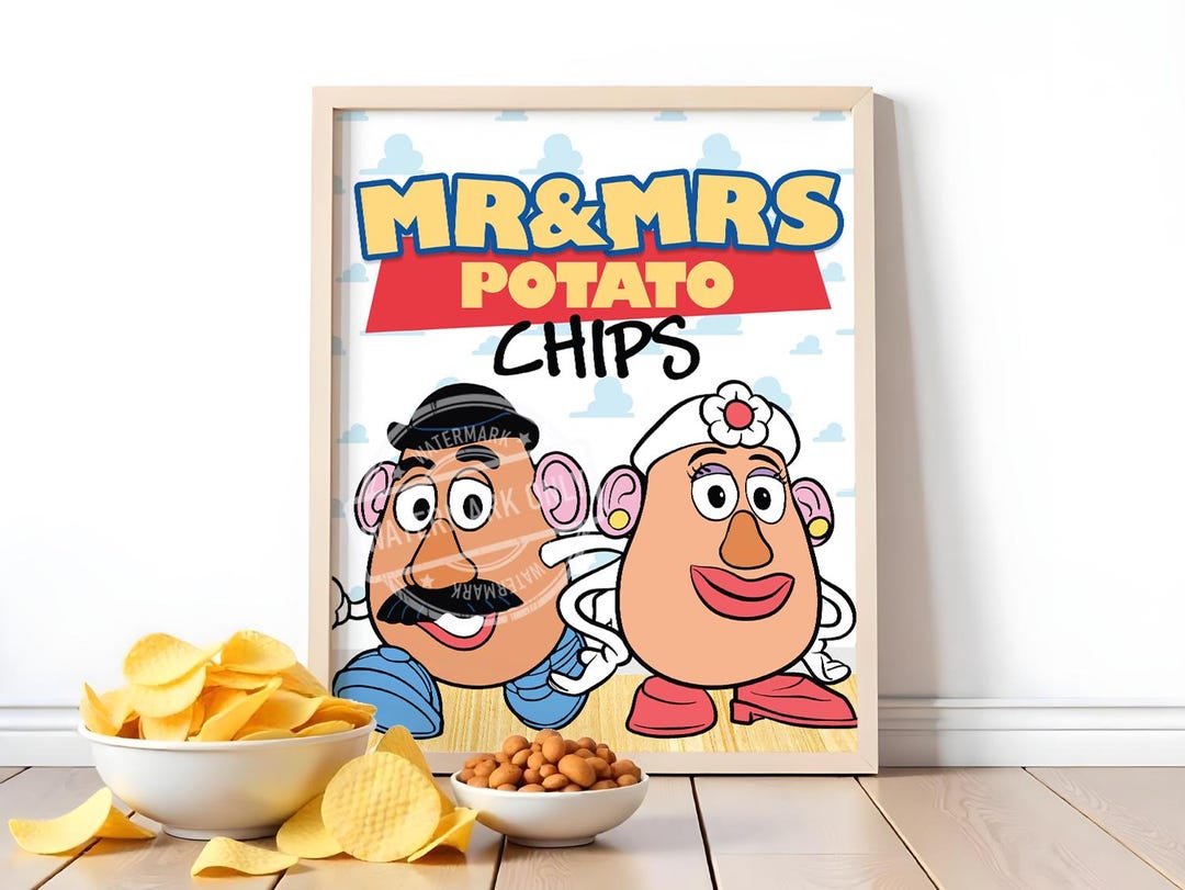 Toy Story Potato Sign, Toy Story Party Potato Sign, Toy Story Party ...