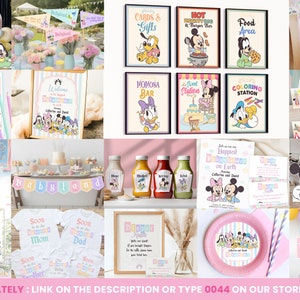 Babyland Backdrop, Babyland Editable Backdrop, Minnie Baby Shower ...