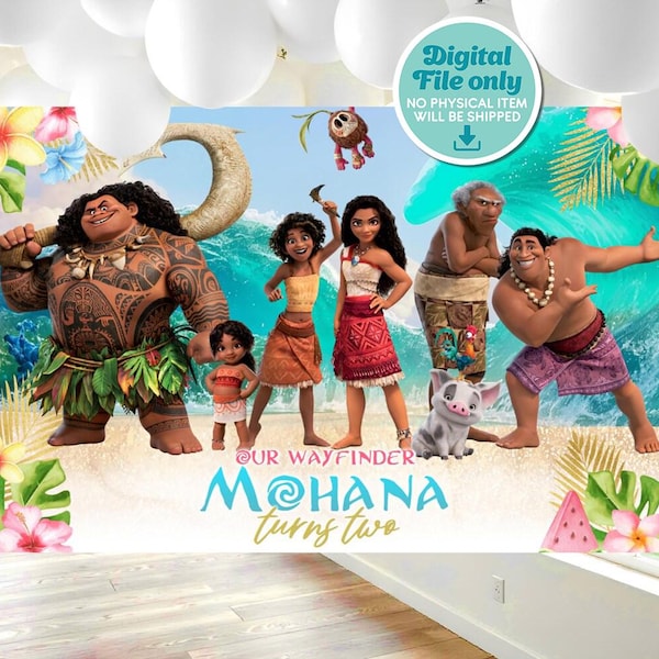 Moana Backdrop - Etsy