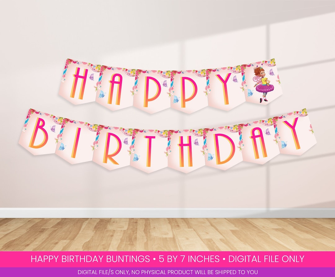 Fancy Nancy Happy Birthday Banner Fancy Nancy Happy Birthday - Etsy