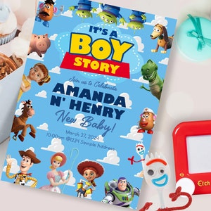 Its a Boy Story Invitation, Toy Story Invitation, Toy Story Digital ...