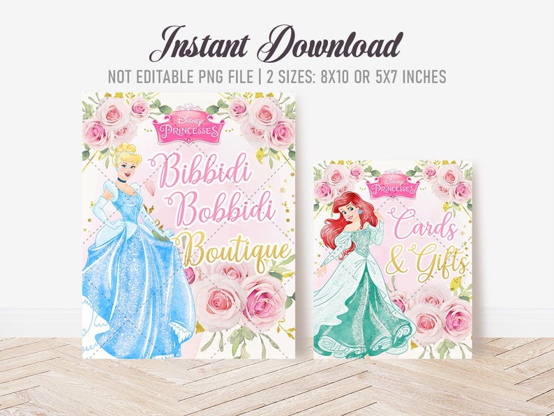 Princess Signage, Princess Party Signs, Princess Party Signage ...