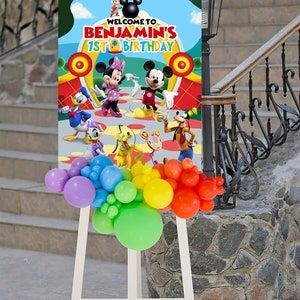 Mouse Clubhouse Welcome Banner, Mouse Clubhouse Welcome Board, Mouse ...