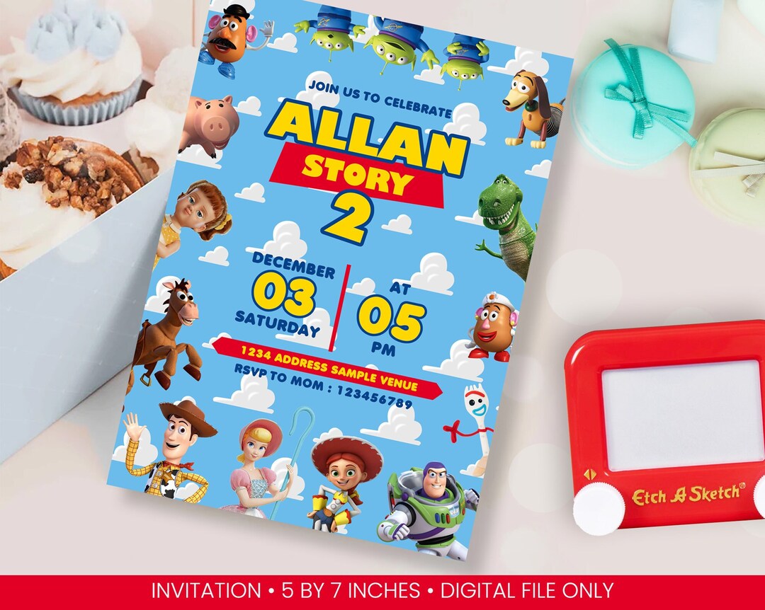 Toy Story Invitation Toy Story Digital Invitation Toy Story - Etsy