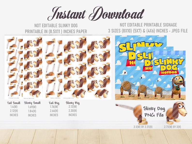 Toy Story Hot Dog Sign, Toy Story Slinky Dog Hot Dog Sign, Toy Story ...