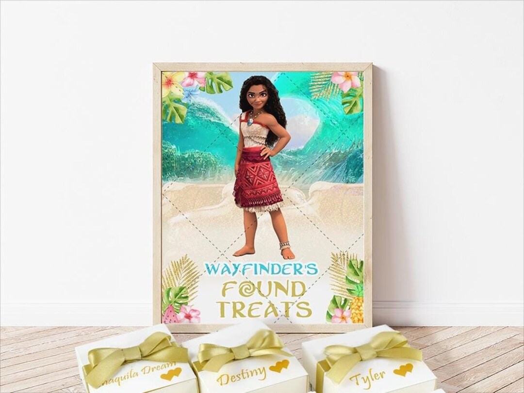 Moana 2 Treat Station Signage, Moana 2 Party Signage, Moana 2 Birthday ...