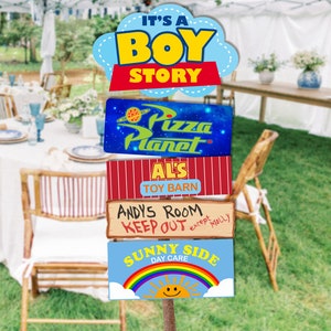 It's a Boy Story Party Sign, It's a Boy Story, Toy Story Party Sign ...