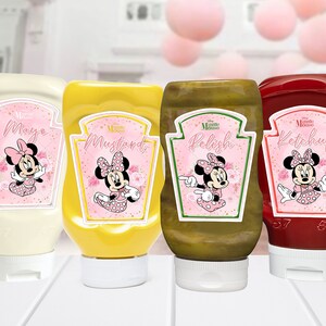 Minnie Mouse Condiments Label, Minnie Mouse Printable Condiments Label ...